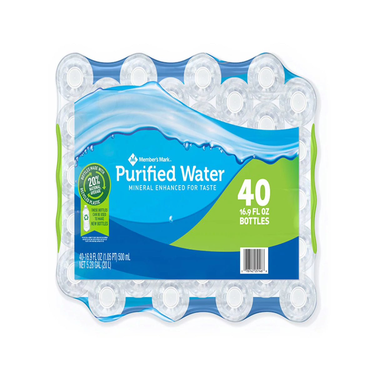 Member's Mark Purified Water (16.9 fl. oz., 40 pk.) – MY PCL ESSENTIALS